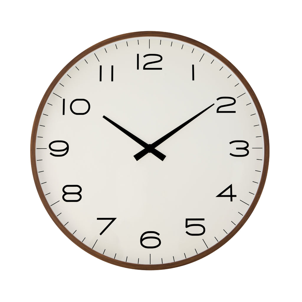 Cody Wall Clock 51cm - Walnut | Tauranga Clocks | FURNISH