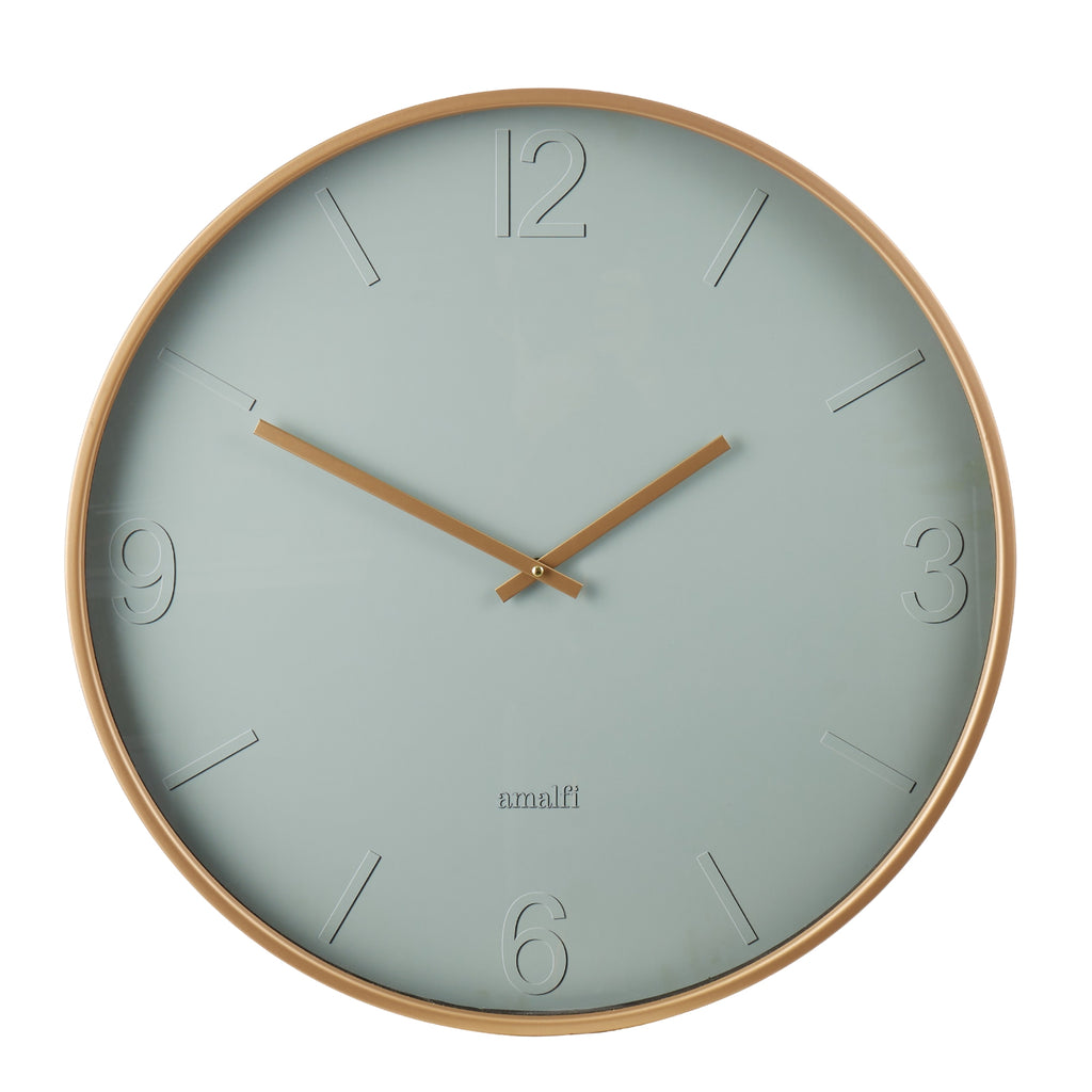 Modern Wall Clock 60cm - Green | Tauranga Clocks | FURNISH