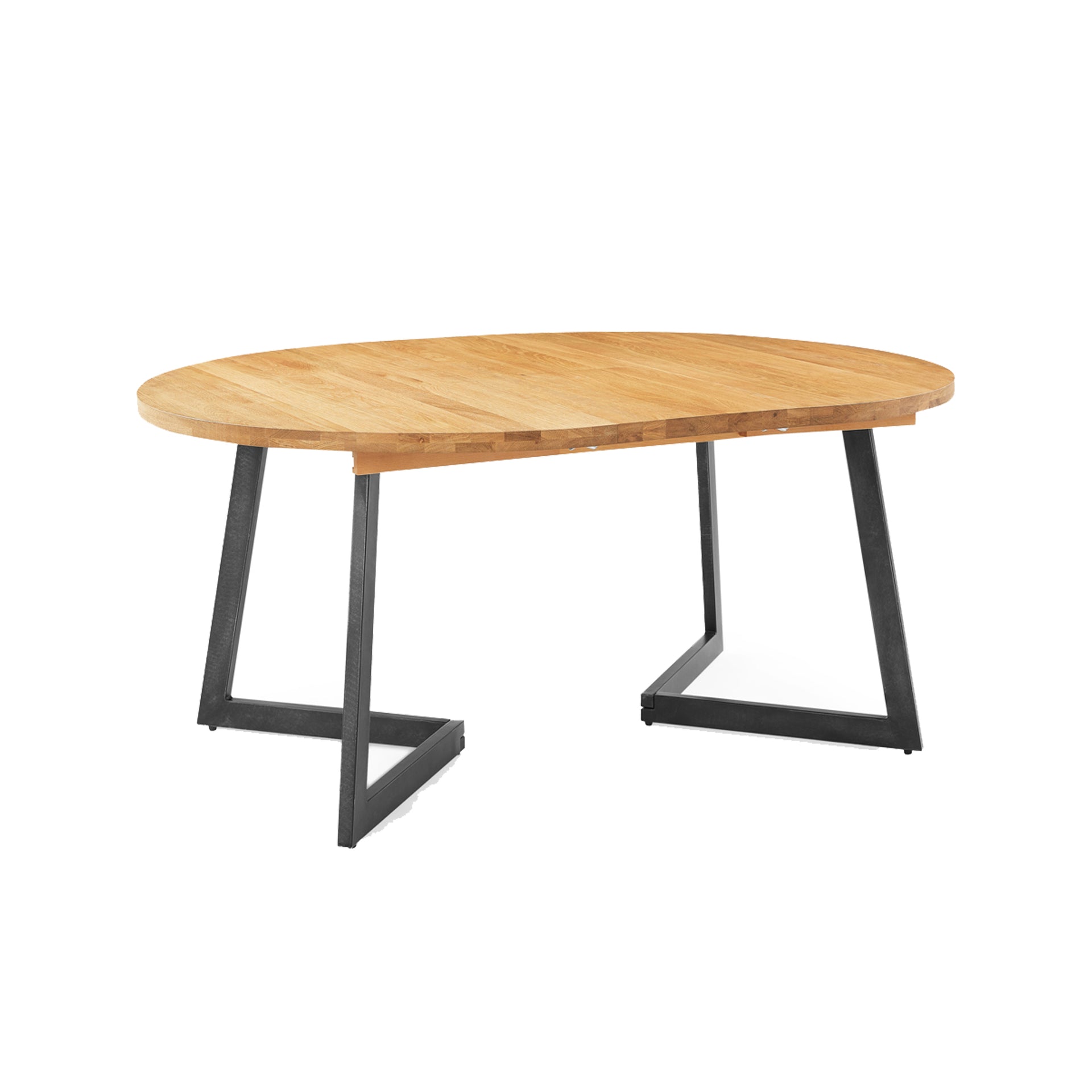 Calia Round to Oval Oak Extendable Dining Table | FURNISH