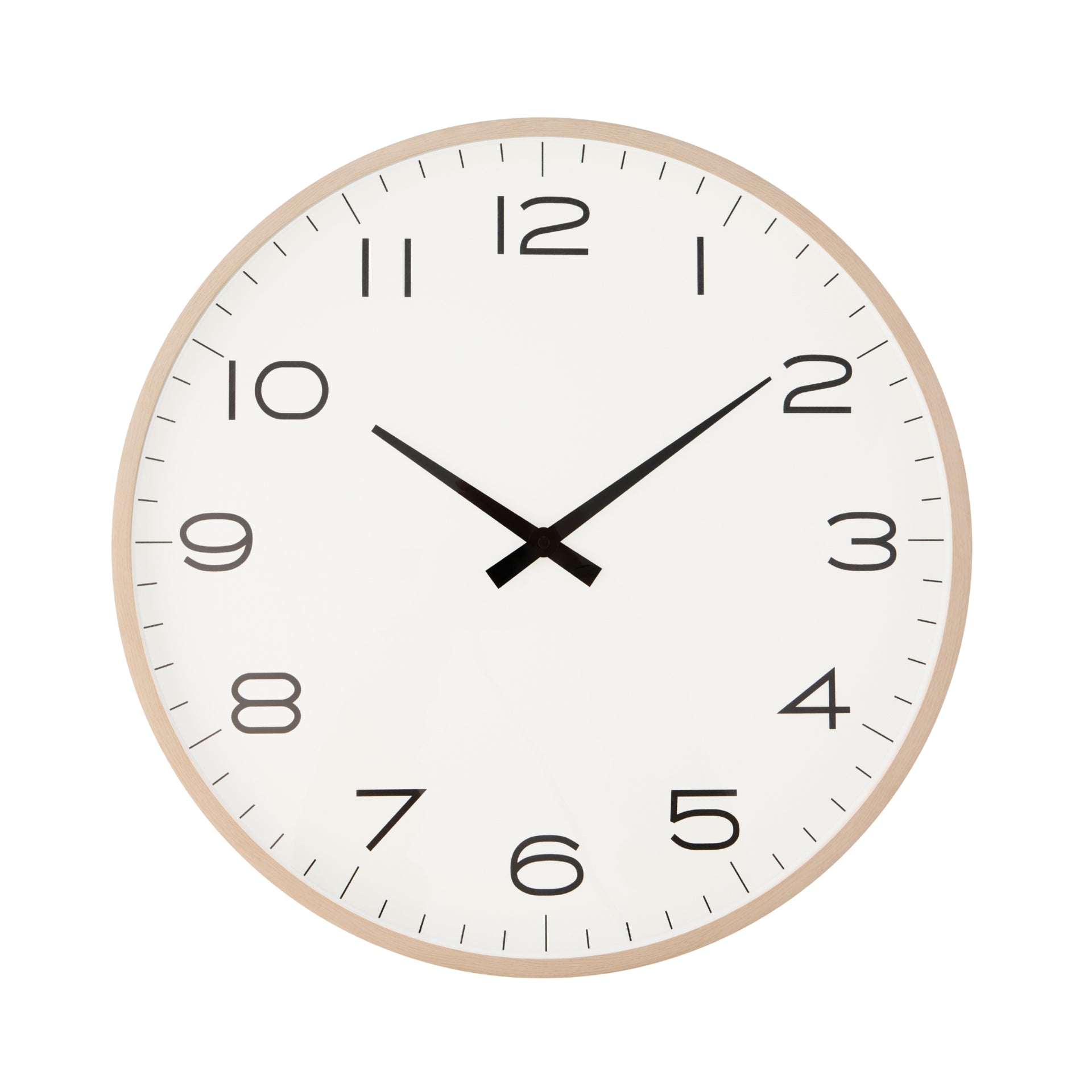 Cody Wall Clock 51cm - Whitewash | Tauranga Wall Clocks | FURNISH