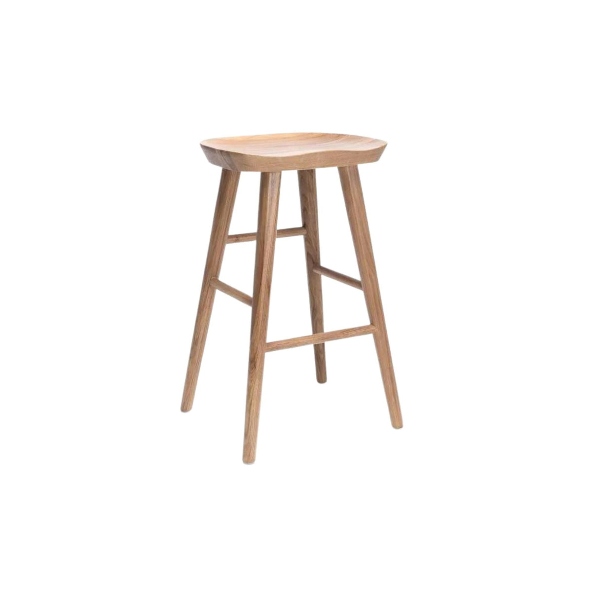 Elin Natural Oak Counter Stool in Natural Lacquered Oak | FURNISH
