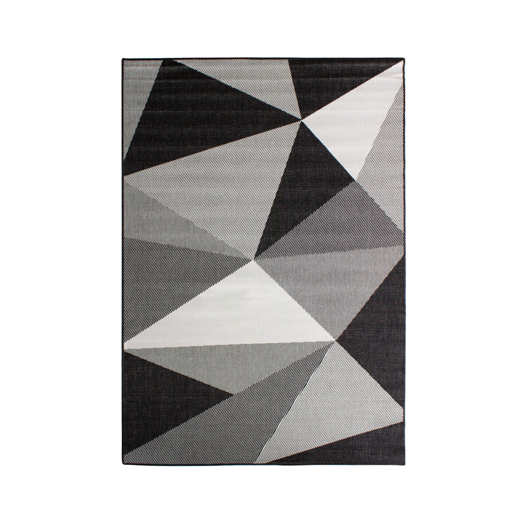 Outdoor Rug - Eden - Geo Black - 160x230cm | FURNISH