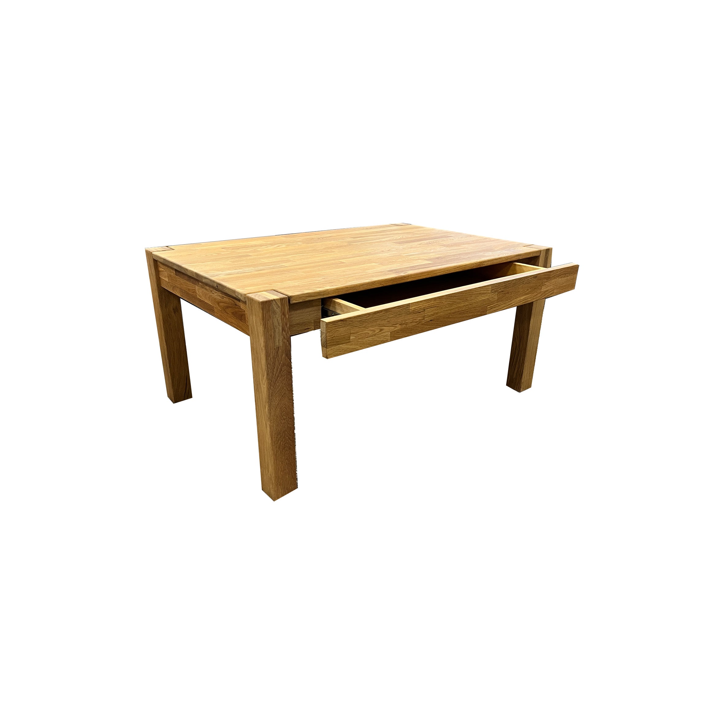 Modena Coffee Table with Drawer - Solid Oak | FURNISH