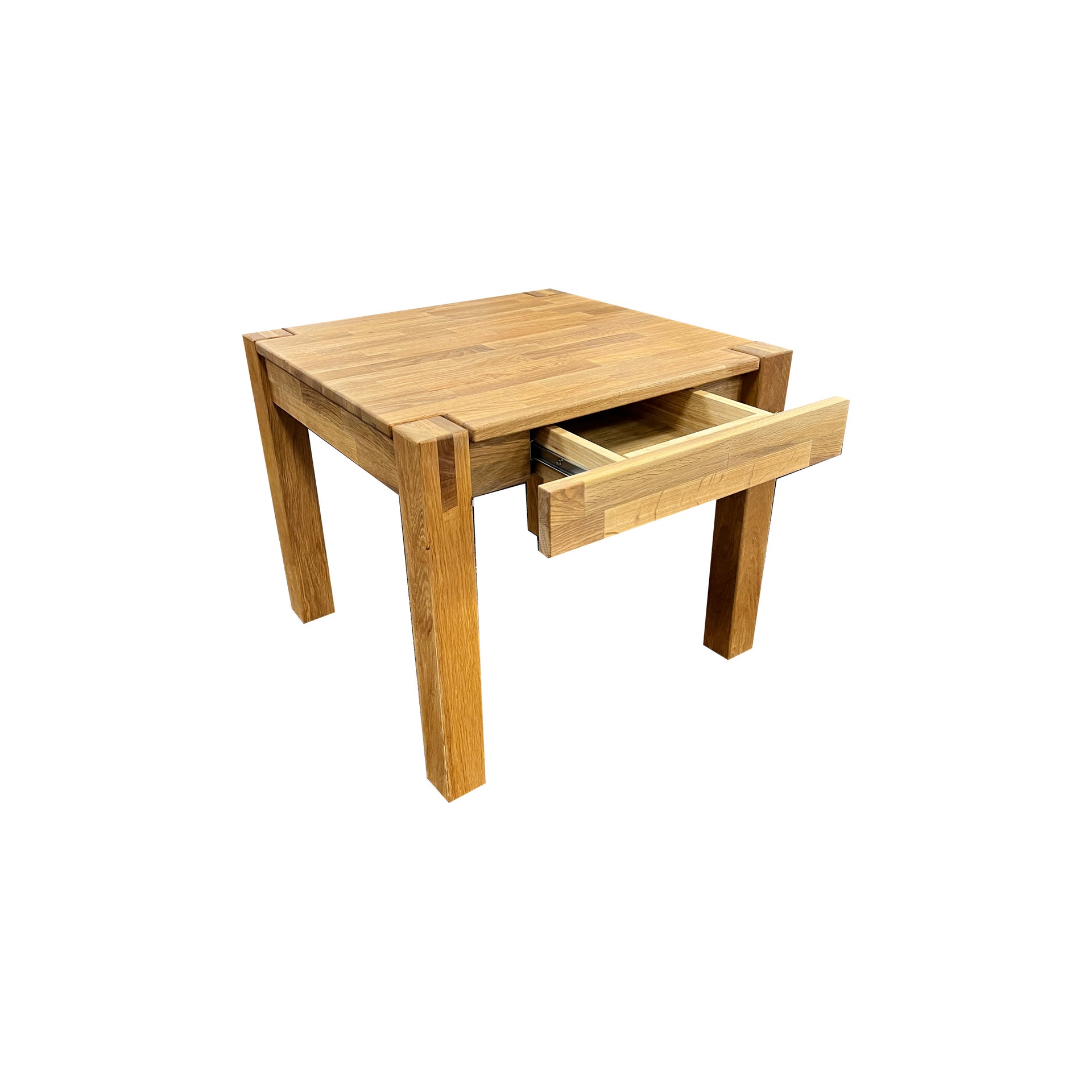 Modena Lamp Table with Drawer - Solid Oak | FURNISH