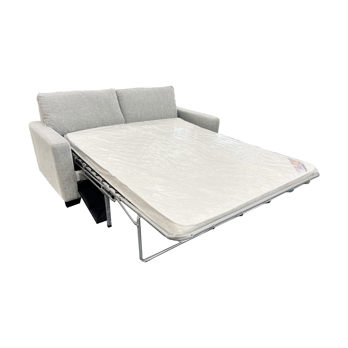 Raven Queen Bi-fold Sofa Bed - NZ Made - Jake Cement Fabric | FURNISH