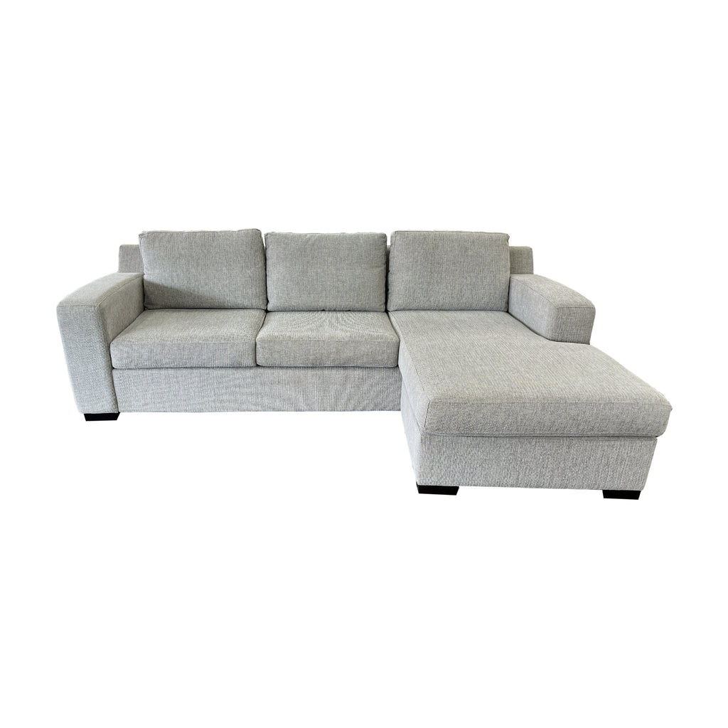 Westwood 3.5 + Moveable Chaise - NZ Made - Jake Cement Fabric | FURNISH