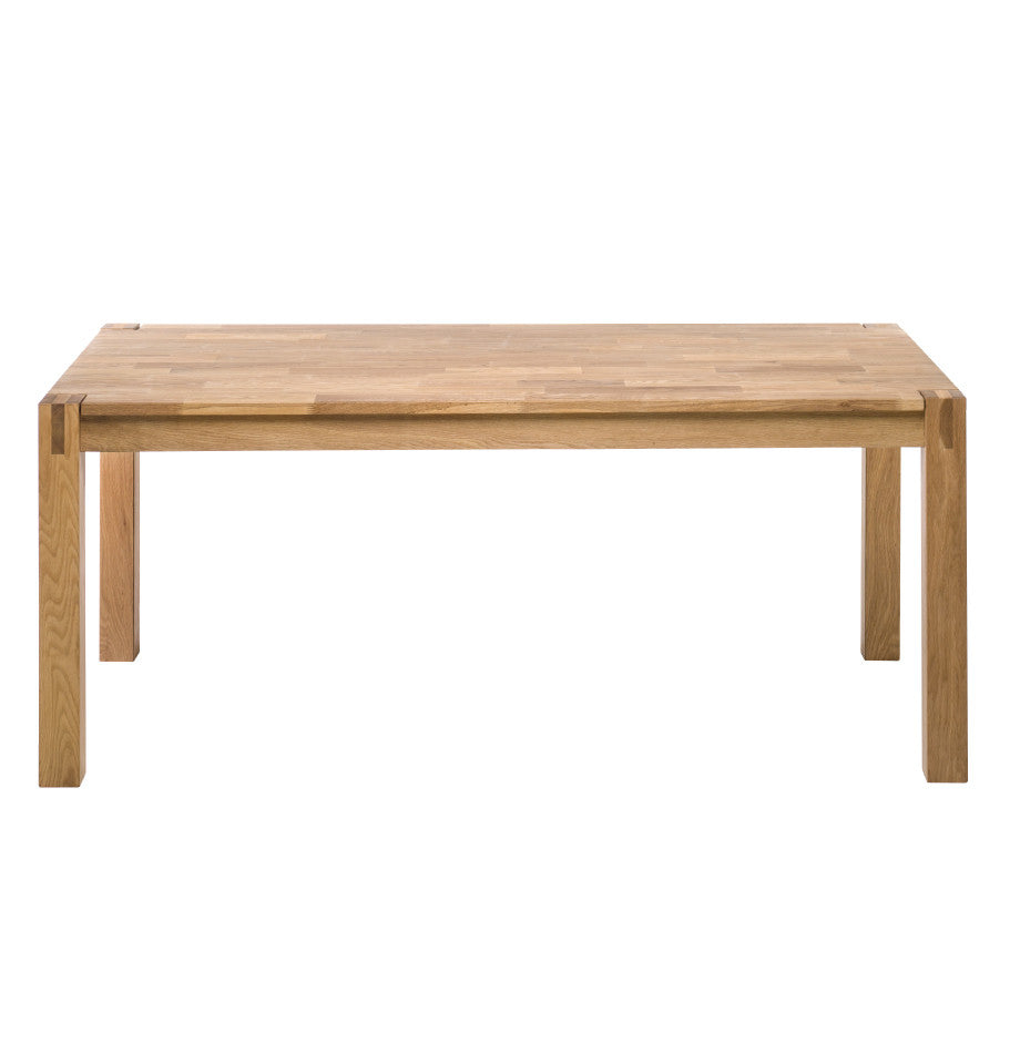 Modena 90x180cm Dining Table - Solid Oak Natural Oil | FURNISH